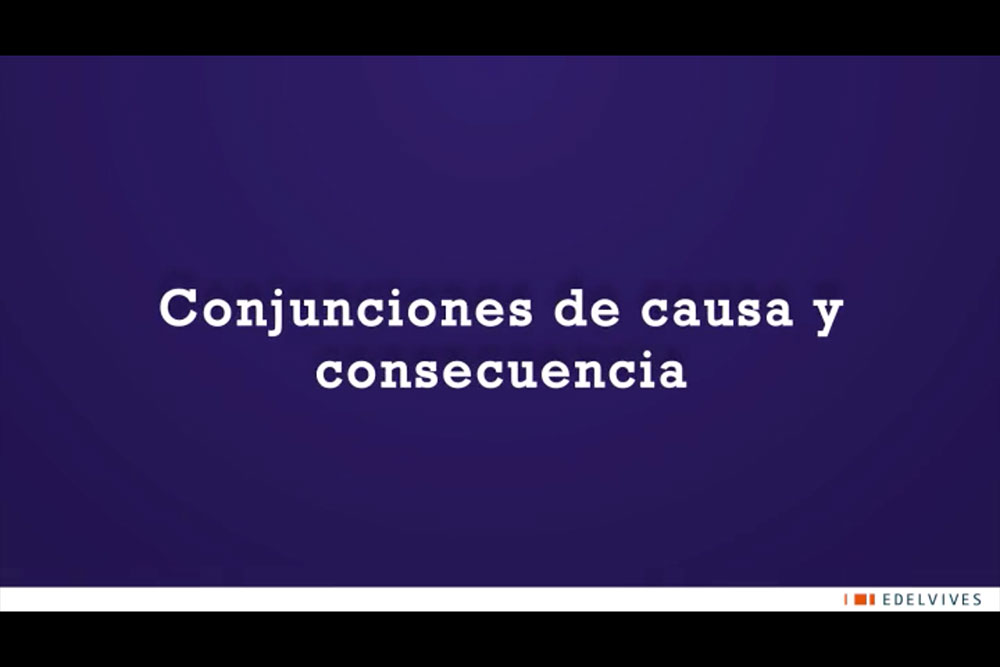 Conj de causa y consecuencia - Conteúdo Aberto