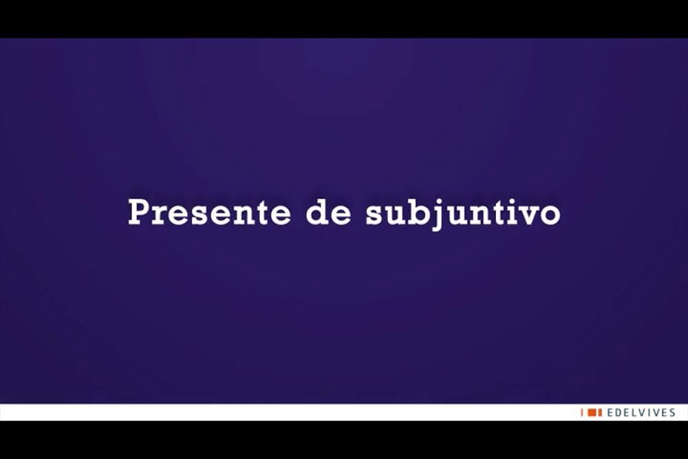 Presente de subjuntivo - Conteúdo Aberto