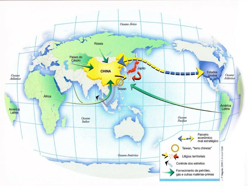O Brasil no centro do mundo: mapa múndi do IBGE