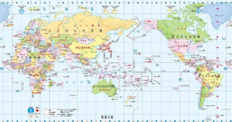 O Brasil no centro do mundo: mapa múndi do IBGE